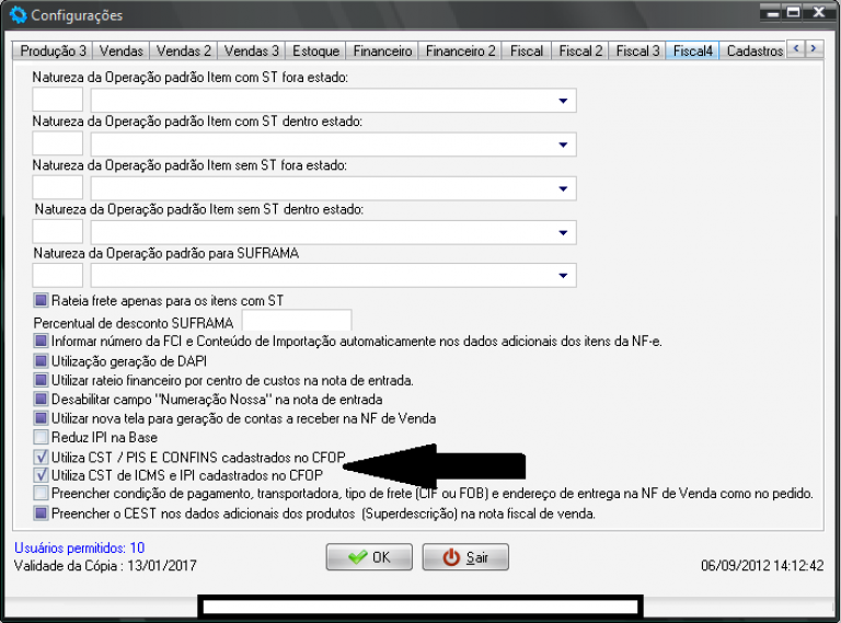 Como configurar CST no cadastro de CFOP - Master Sig